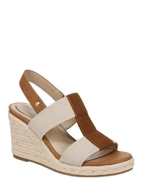 LIFESTRIDE Tallulah Espadrille Platform Wedge Sandal - Tan