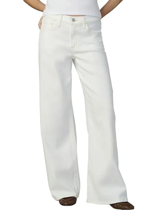 Joe's Jeans The Lou Lou Low Rise Wide Leg Jeans - White