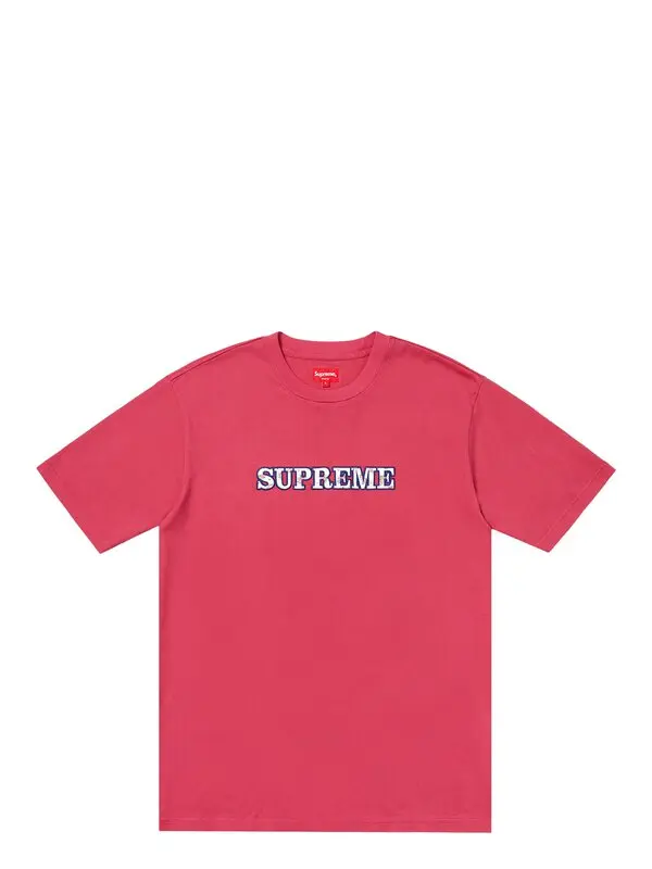 Supreme Floral Logo Tee 'dusty - Red