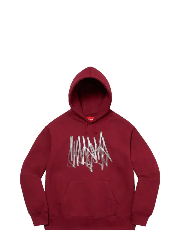 Supreme Tag Hooded Sweatshirt - Red