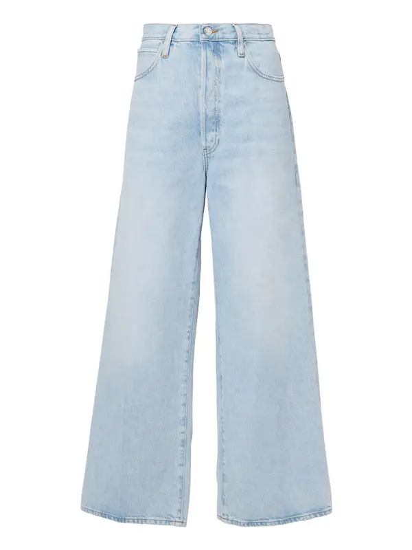 FRAME Le Low Baggy Wide-leg Jeans - Blue