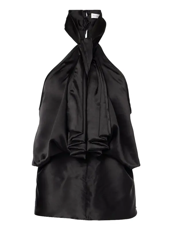 Nina Ricci Satin Top - Black