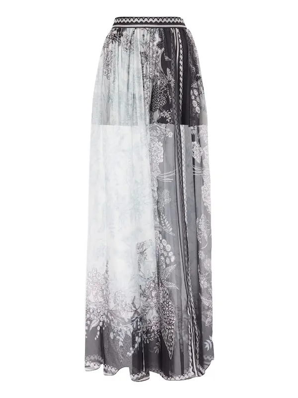 Elie Saab Printed Maxi Skirt - Multicoloured