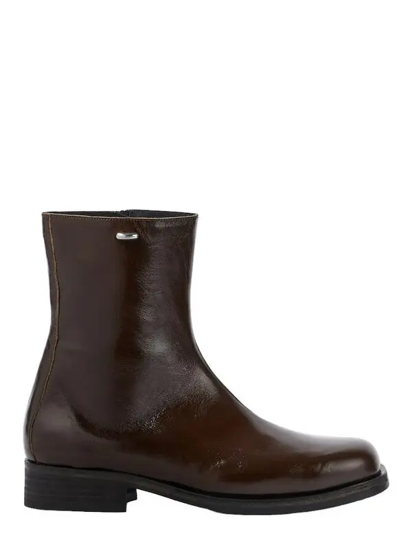 Our Legacy Camion Leather Ankle Boots - Brown