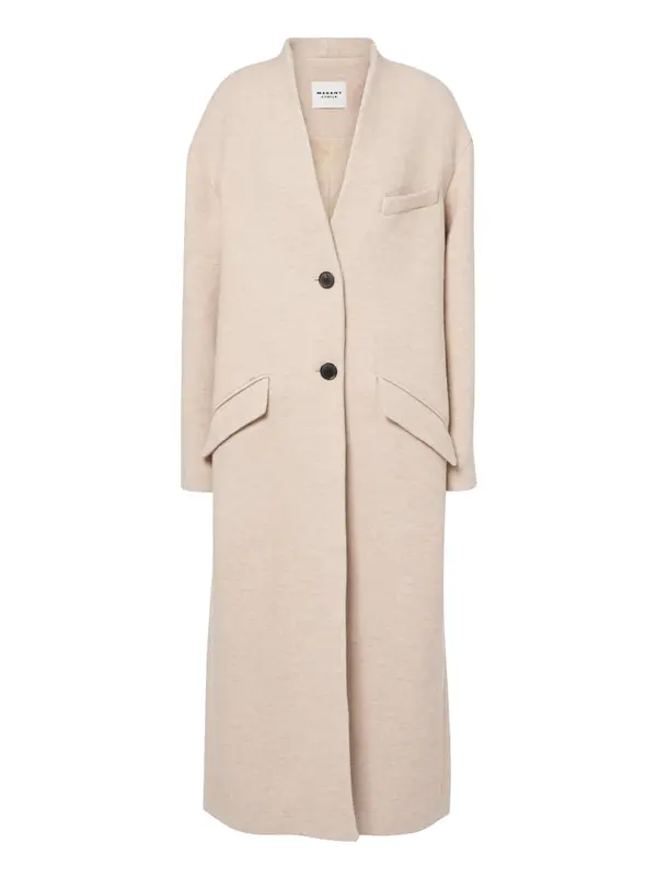 MARANT ETOILE Eris Wool-blend Coat - Beige