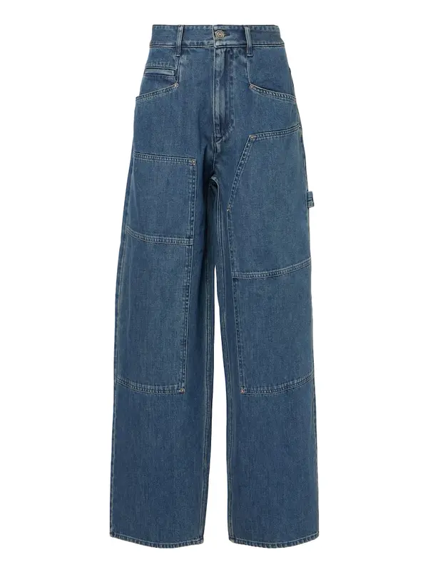 MARANT ETOILE Ophra Straight Leg Jeans - Blue