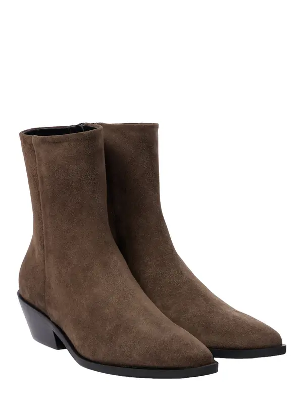 A.emery Hudson Suede Ankle Boots - Brown