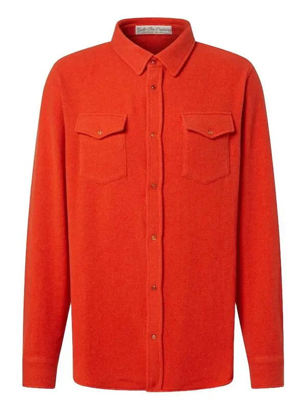 GOD'S TRUE CASHMERE Fire Cashmere Shirt - Red