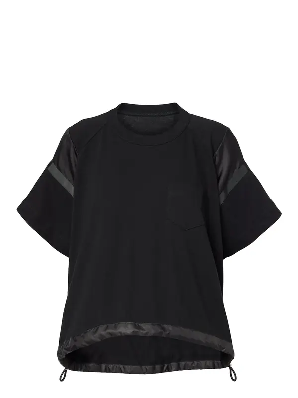 Sacai Cotton Jersey T-shirt - Black