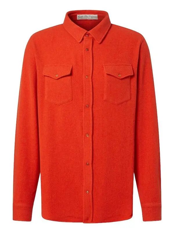 GOD'S TRUE CASHMERE Fire Cashmere Shirt - Red