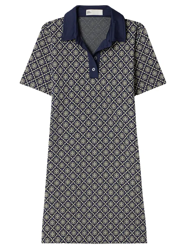 Tory Burch Jacquard-knit Mini Dress - Blue