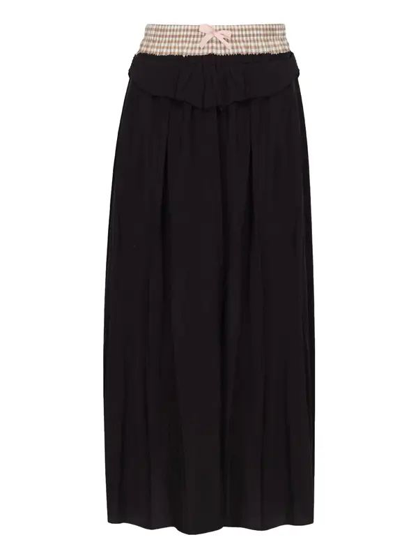 MAISON MARGIELA Panelled Midi Skirt - Black