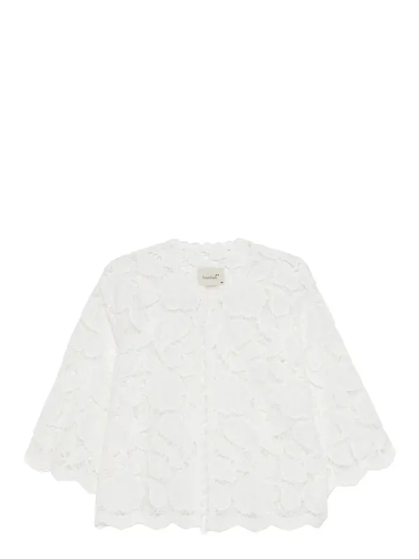 BAMBAH Chloe Crochet Bralet Jacket - White