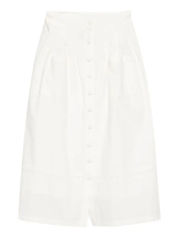 BAMBAH Ritchel Lace Trim Skirt - White