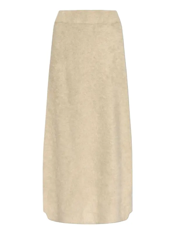 LISA YANG Cashmere Midi Skirt - Neutrals