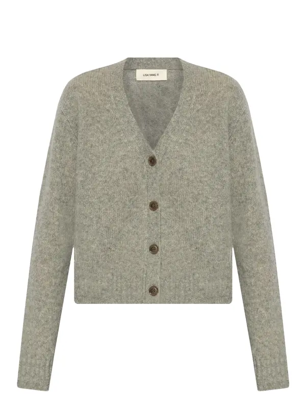 LISA YANG V-neck Cardigan - Grey