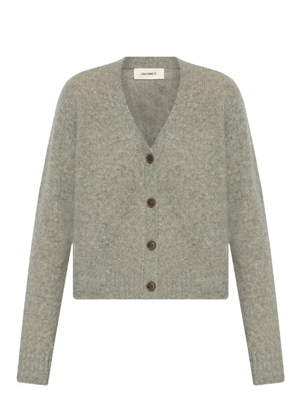 LISA YANG V-neck Cardigan - Grey