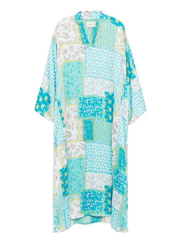 BAMBAH Josephine Kaftan Dress - Blue