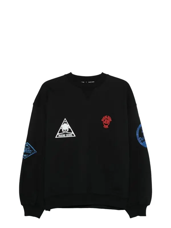 MARINE SERRE Souvenir Sweatshirt - Black
