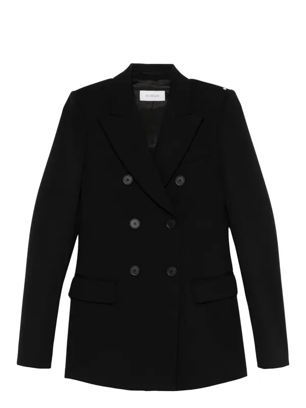 Sportmax Frizzo Double-breasted Blazer - Black