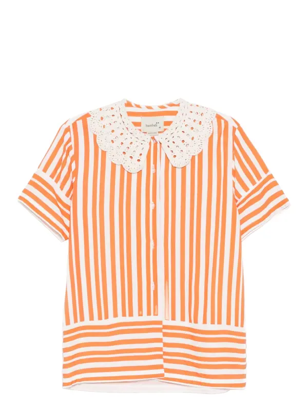BAMBAH Raya Striped Shirt - Orange