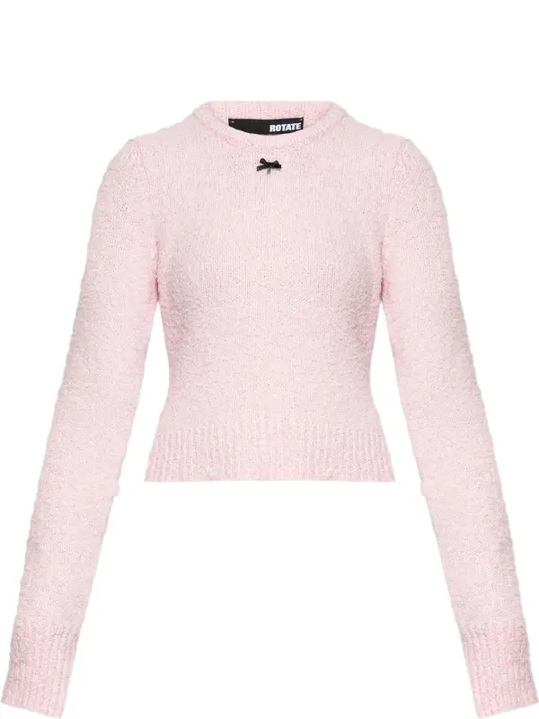 ROTATE BY BIRGER CHRISTENSEN Bow-detail Sweater - Pink