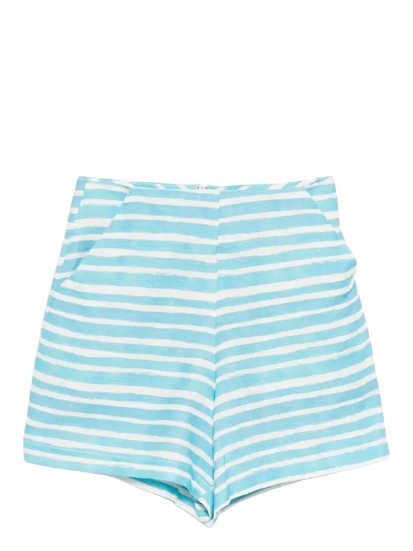 BAMBAH Olivia Striped Shorts - Blue
