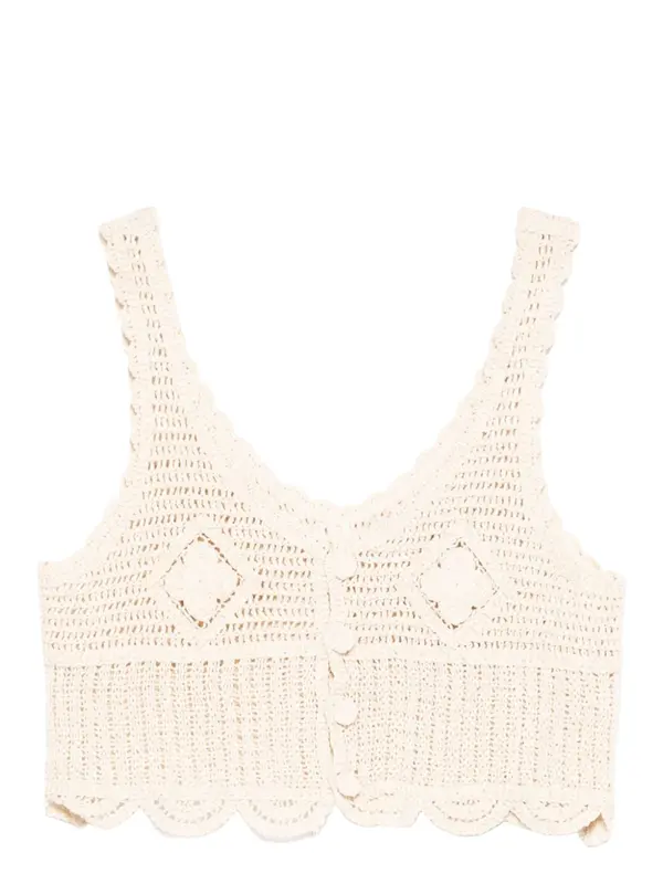 BAMBAH Crochet Vest - Neutrals