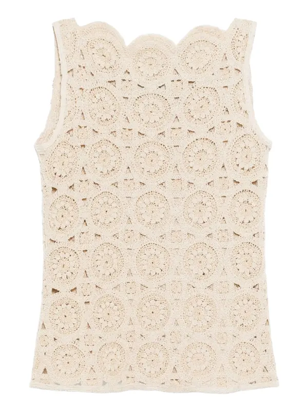 BAMBAH Crochet Tank Top - Neutrals