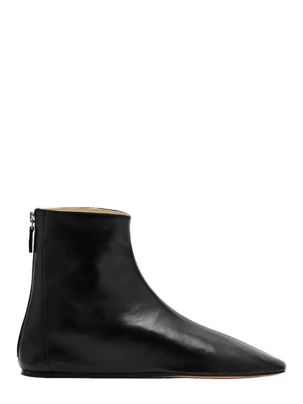 Le Monde Beryl Luna Leather Ankle Boots - Black