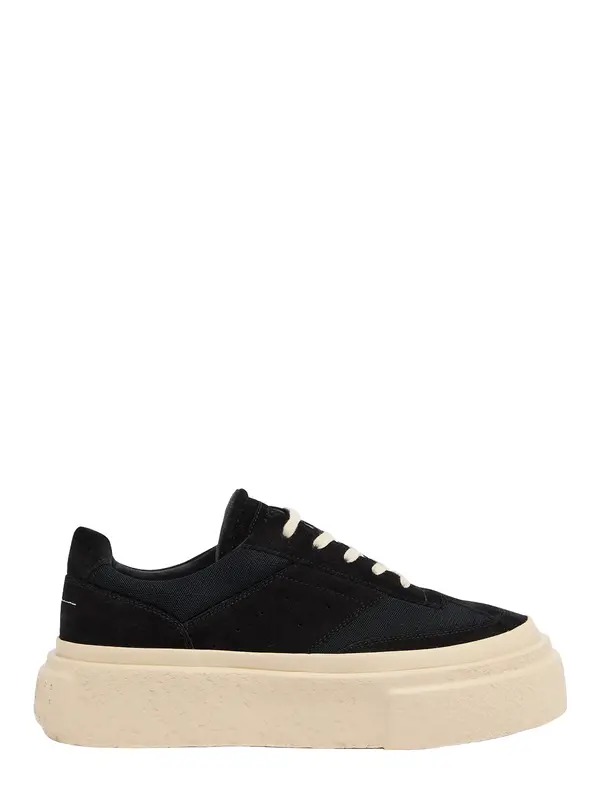 MAISON MARGIELA Gambetta Panelled Flatform Sneakers - Black