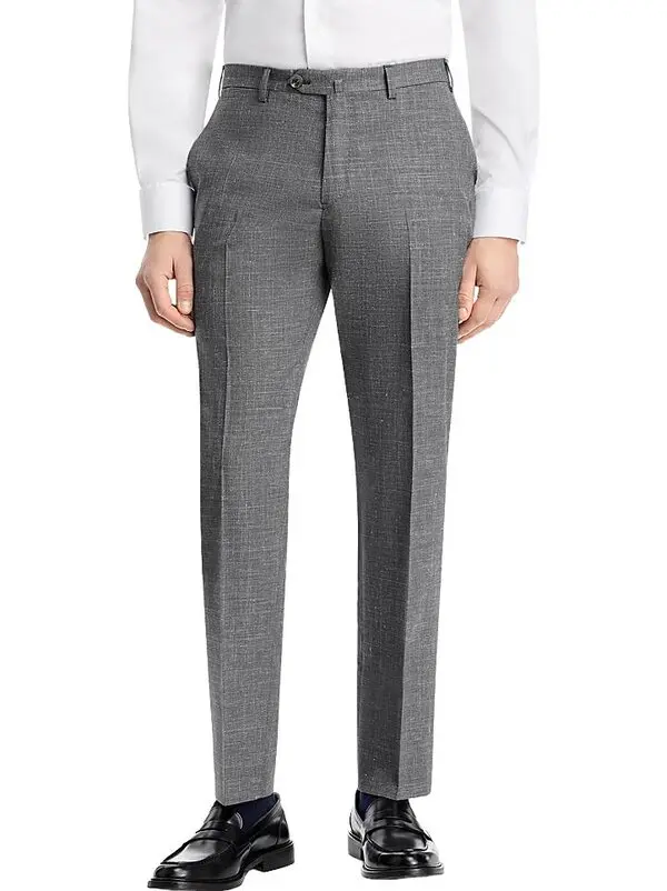 Emporio Armani Regular Fit Dress Pants - Medium Grey