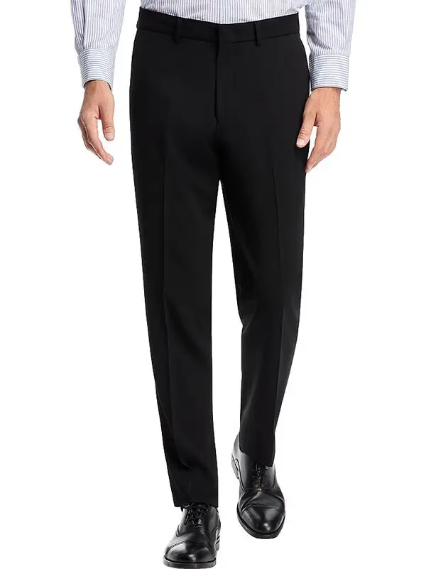 Vince Stretch Wool Slim Fit Suit Pants - Black