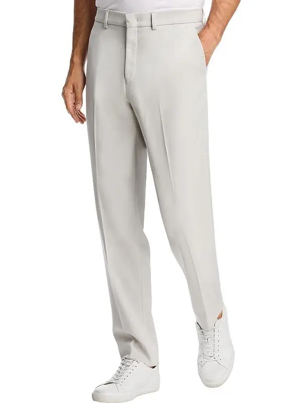 Vince Stretch Wool Slim Fit Suit Pants - Stone