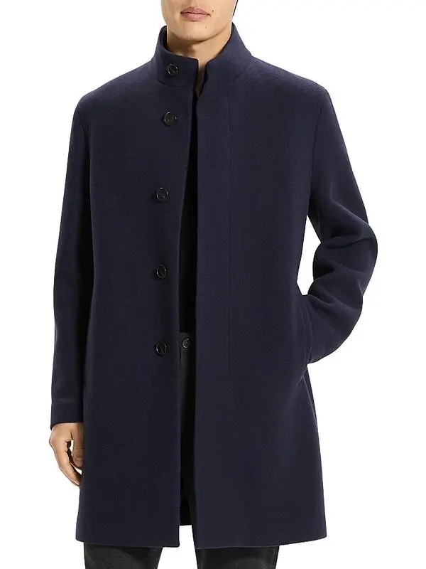 Theory Belvin Wool Coat - Baltic