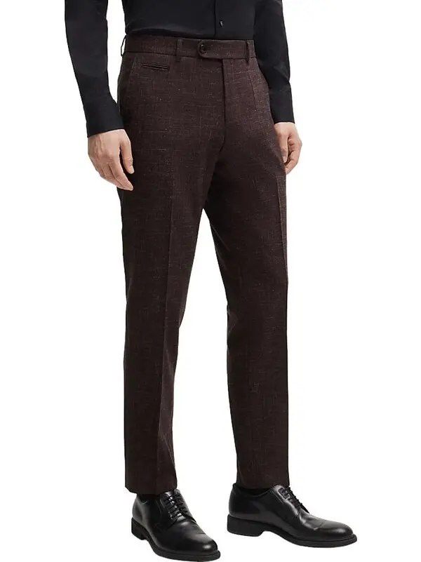 BOSS H-genius Slim-fit Trousers - Open Red