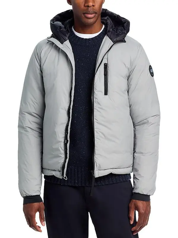 Canada Goose Label Lodge Packable Hooded Down Jacket - Stratus Grey