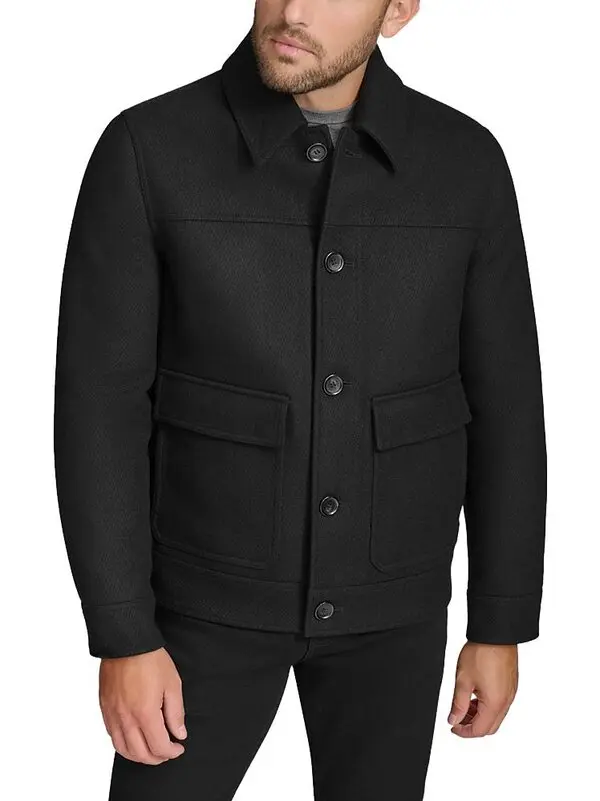 Andrew Marc Warwick Chore Coat - Black