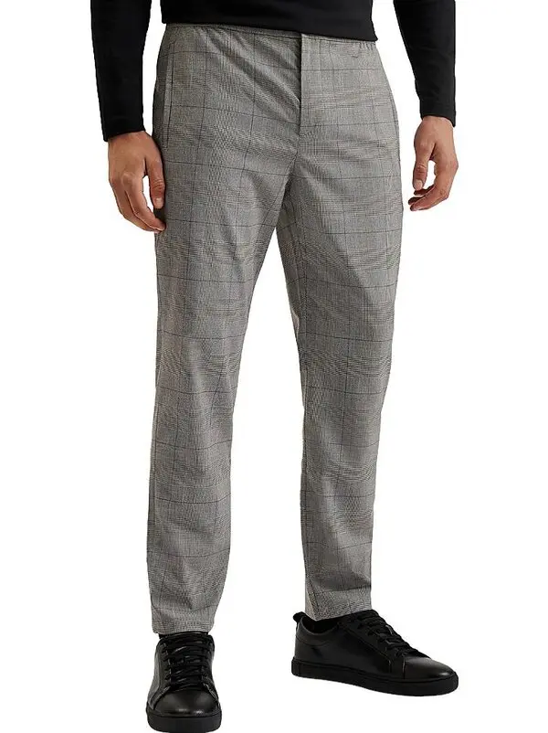 Ted Baker London Nicolo Prince Of Wales Slim Fit Dress Pants - Stone