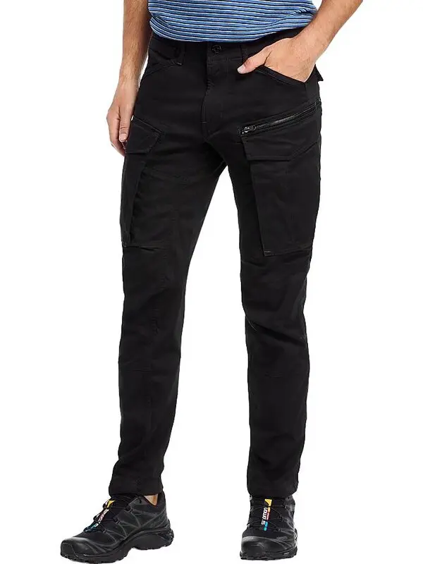 G-star Raw Rovic Zip 3d Regular Tapered Cargo Jeans - Dark Black