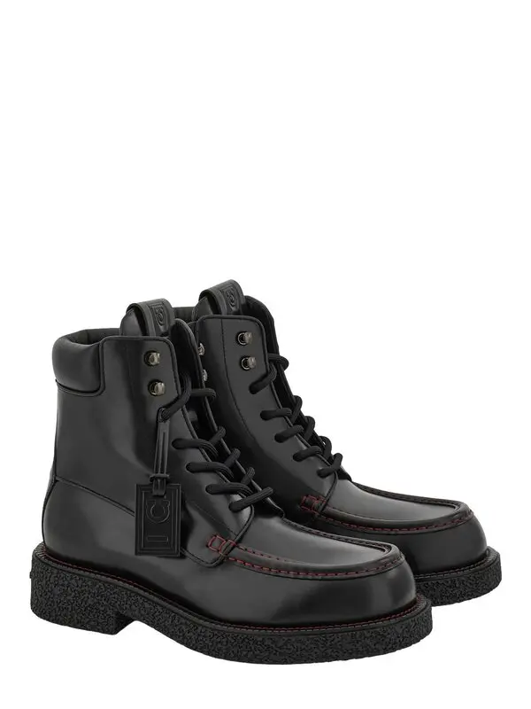FERRAGAMO Colorado Horse Leather Boots - Nero