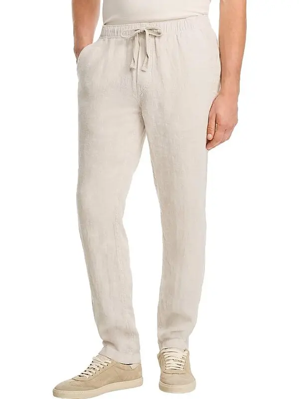 Faherty Brand Linen Drawstring Pants - Weathered