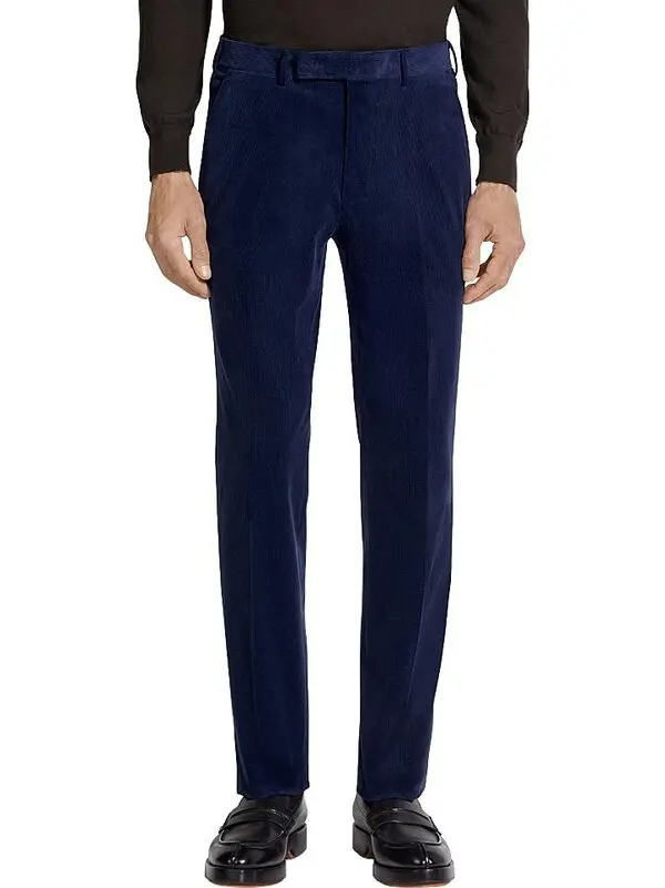 Zegna Cashco Corduroy Trousers - Ink Blue
