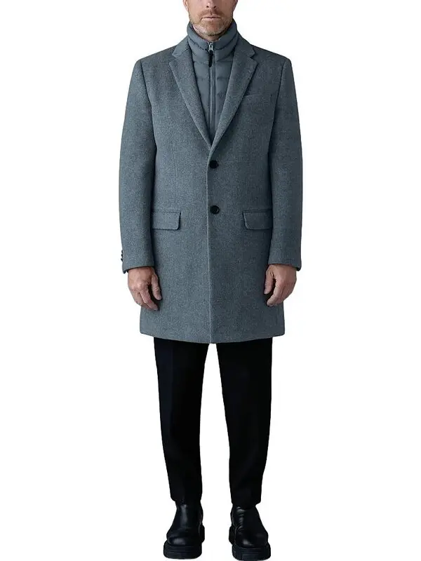 Mackage 3-in-1 Wool Coat With Down Liner - Carbon Mix