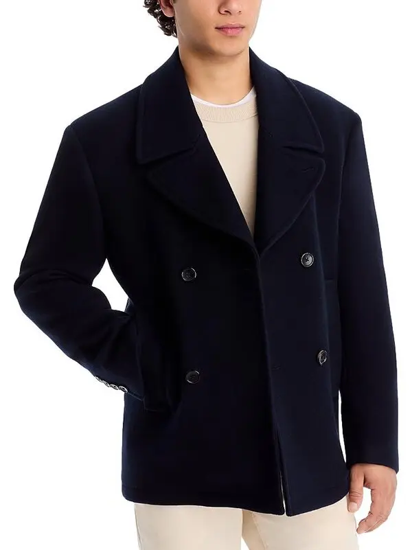 Cardinal Of Canada Double Breasted Pea Coat - Navy