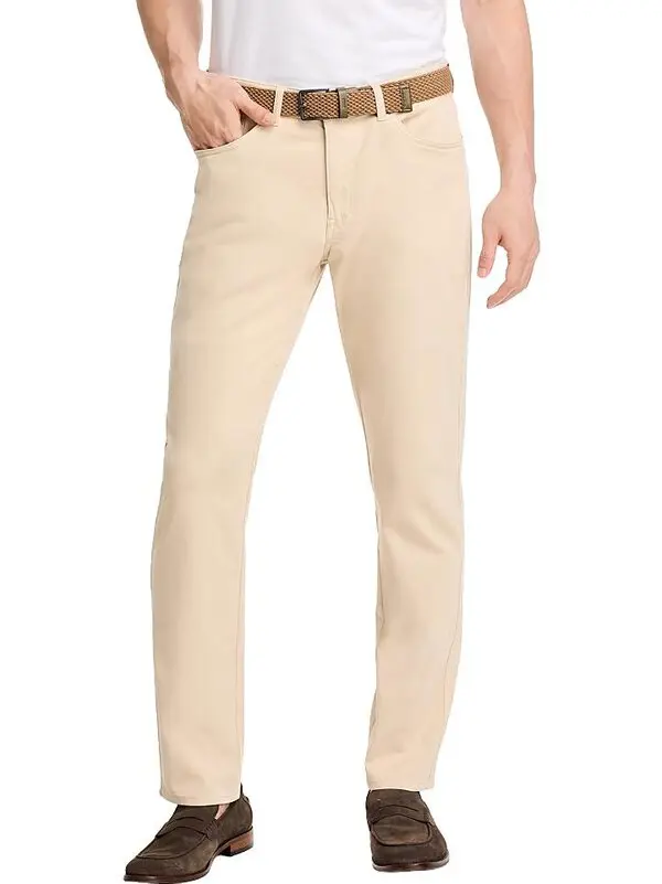 Peter Millar Signature Sateen Five-pocket Pants - Sand