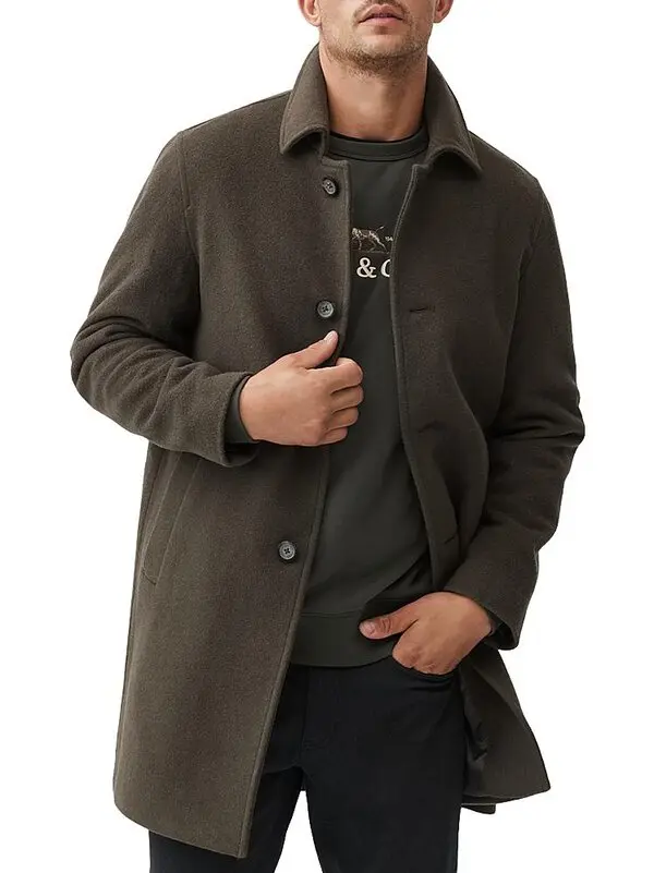 Rodd & Gunn Westgate Button-front Coat - Olive