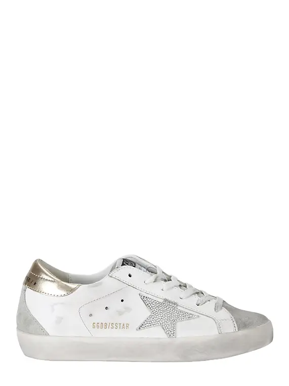 GOLDEN GOOSE Superstar Leather Low-top Trainers - White/comb
