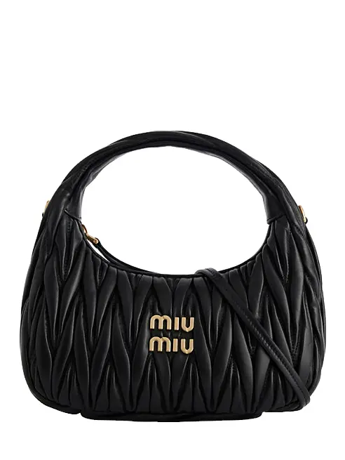 Miu Miu Wander Mini Hobo Bag - Nero