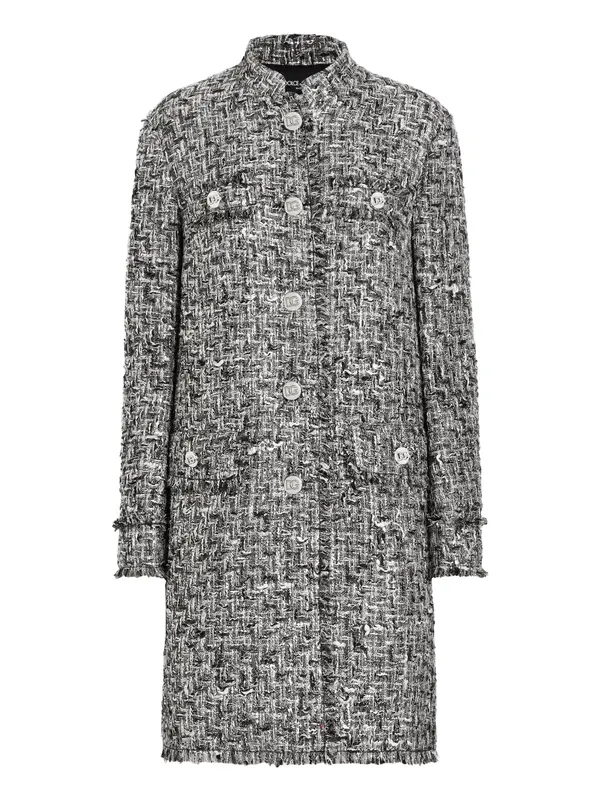 Dolce & Gabbana Single-breasted Raschel Tweed Coat - Multicolor